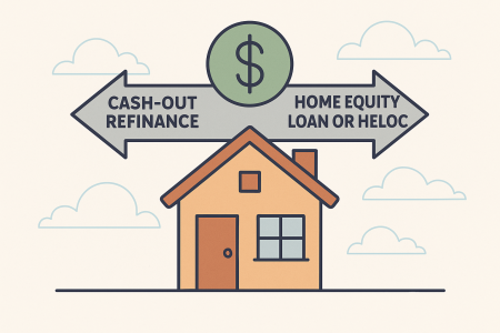 Cash-Out Refinance vs Home Equity Loan or HELOC