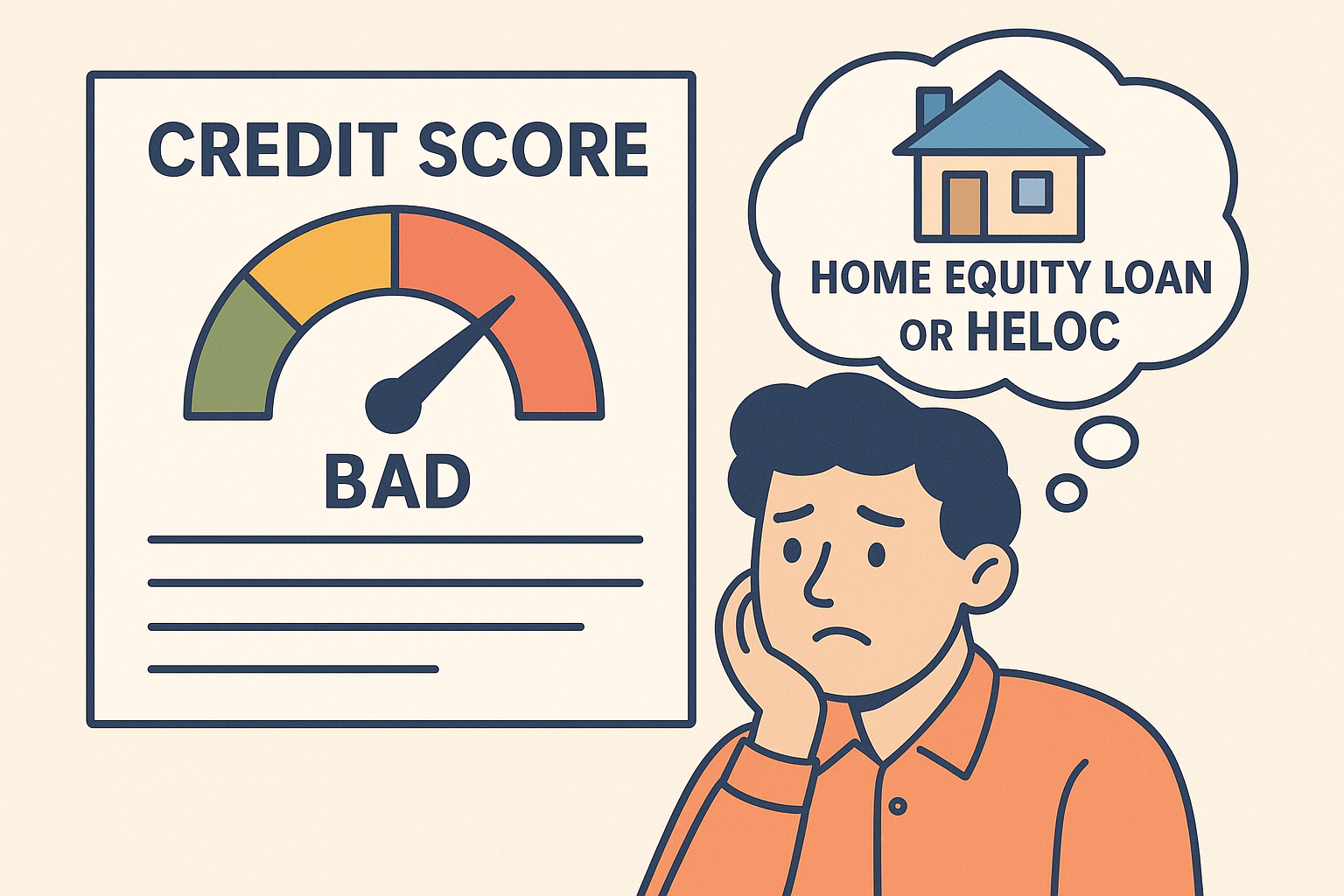 How to Get a Home Equity Loan or HELOC with Bad Credit